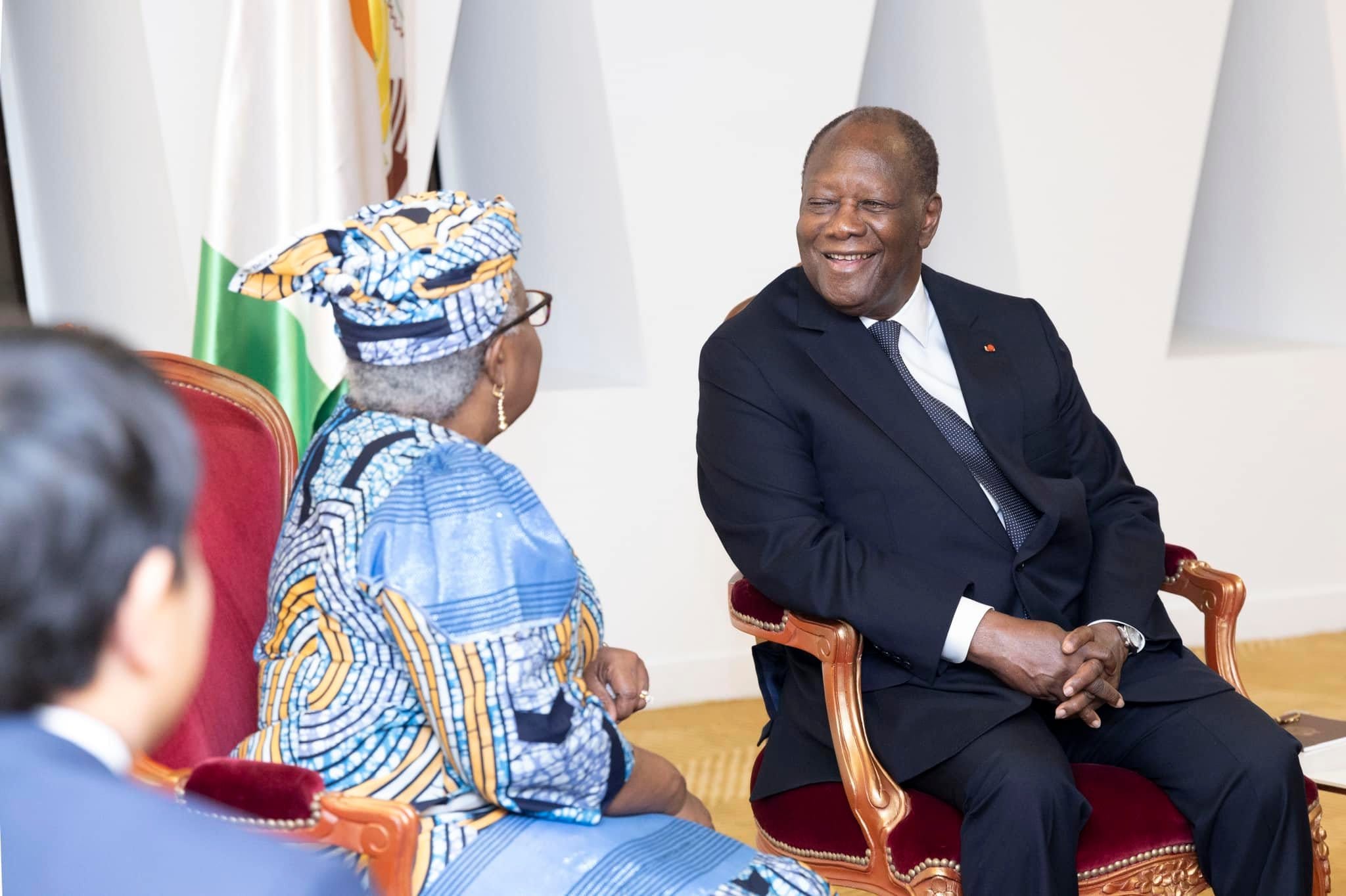 Le Président Alassane Ouattara reçoit la Directrice Générale de l’OMC ...